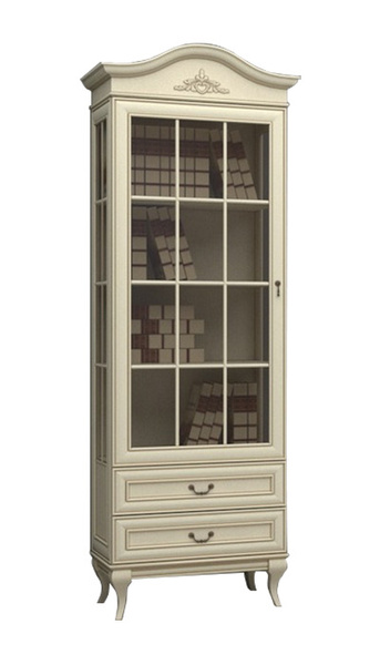 Шкаф-витрина Прованс 110, 71x45x216 см - купить по выгодной цене в ...