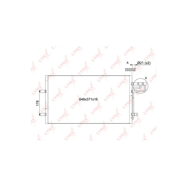 Lynx RC0037 Радиатор кондиционера - LYNXauto арт. RC0037 - купить по ...