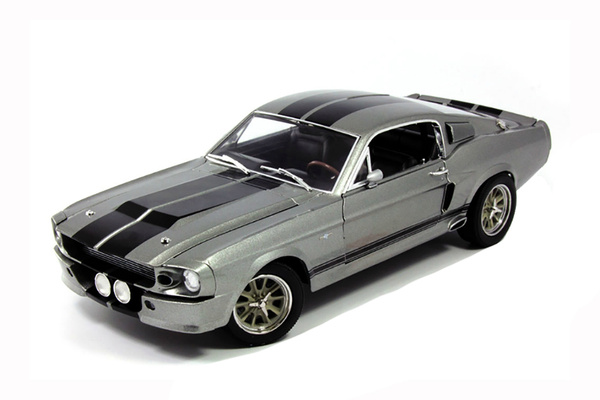 Модель коллекционная Ford mustang gt 500 eleanor 1967 silver / форд мустанг ГТ500 элеанор (из к ...