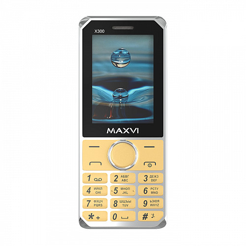 Мобильный телефон Maxvi MAXVI X300 GOLD (2 SIM), - купить по выгодной цене в интернет-магазине ...