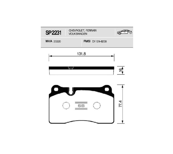 Колодки тормозные Sangsin Brake SP2231 - купить по низким ценам в ...