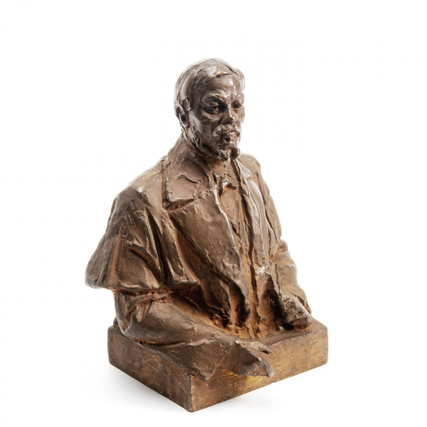 Бюст винтажный М.И.Сеченов, бронза, литье, скульптор - Л.Е.Кербель, СССР, 1958 г. - купить по ...