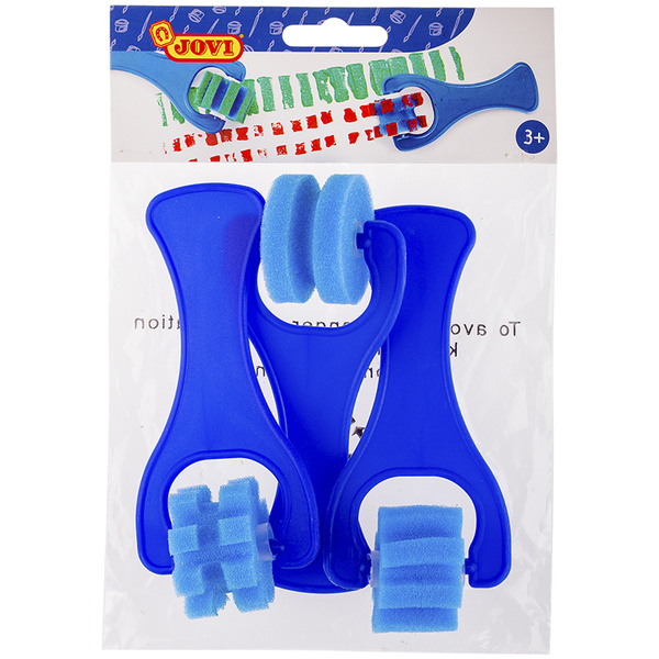 Валики фигурные для рисования JOVI, узкие, 3шт., в пакете, европодвес ...