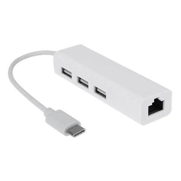 USB-C USB 3 1 Type C - USB RJ45 Ethernet LAN адаптер концентратор кабель купить на OZON по ...