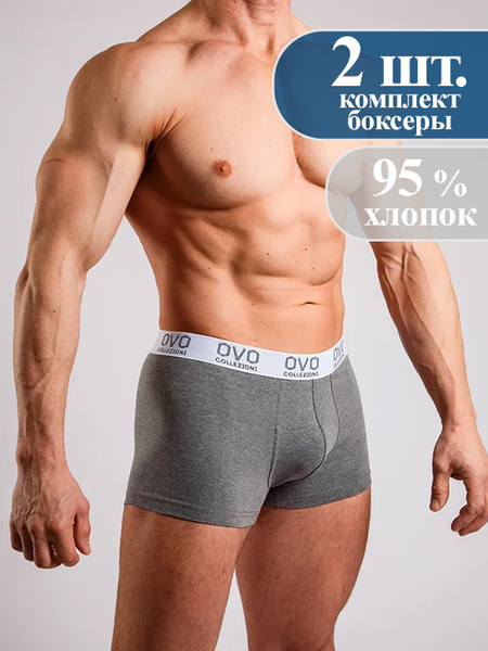 Комплект трусов боксеры OVO Collezioni, 2 шт - купить с доставкой по выгодным ценам в интернет ...