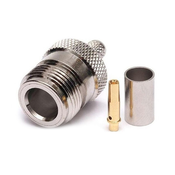 Разъем обжимной N-211F N-female RG-58 - купить с доставкой по выгодным ценам в интернет-магазине ...