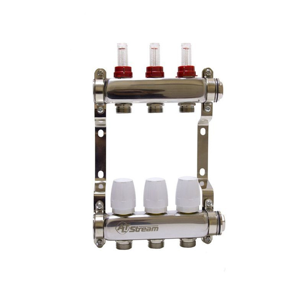 Коллекторная группа Altstream 1" евроконус 3/4" на 3 выхода с ...