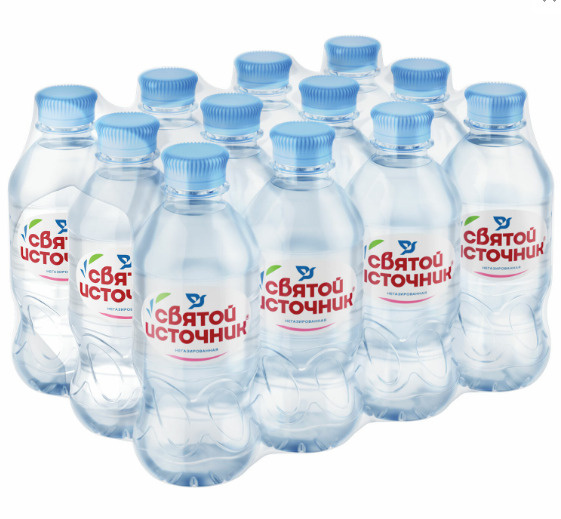 Вода негазированная питьевая "Святой источник", 0,33 л, пластиковая ...