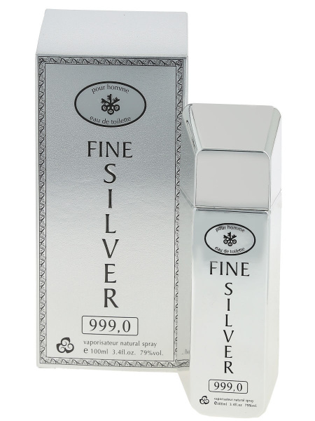КПК Парфюм / Мужская туалетная вода Fine Silver, 100 мл / Файн Силвер ...