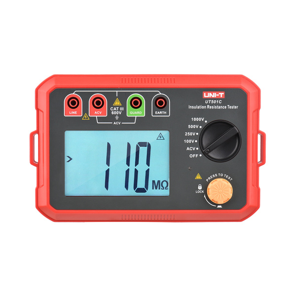 UNI-T UT501C Тестер сопротивления изоляции 3,7-дюймовый ЖК-цифровой ...