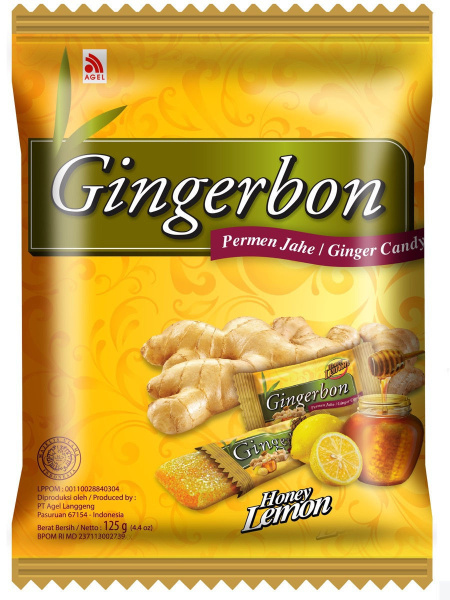Gingerbon Конфеты имбирные мармеладные со вкусом меда и лимона Ginger ...
