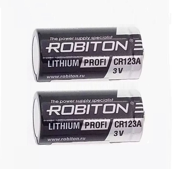 Батарейка Robiton PROFI CR123A 3V , комплект 2 шт - купить с доставкой по выгодным ценам в ...