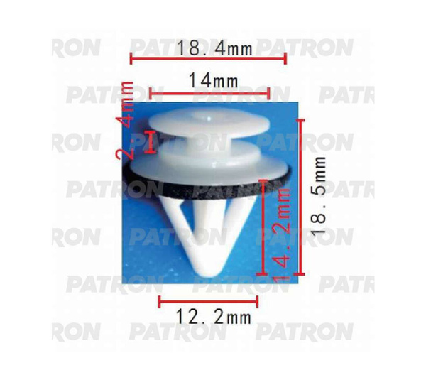 Клипса крепежная автомобильная, 10 шт. купить c доставкой на OZON по ...