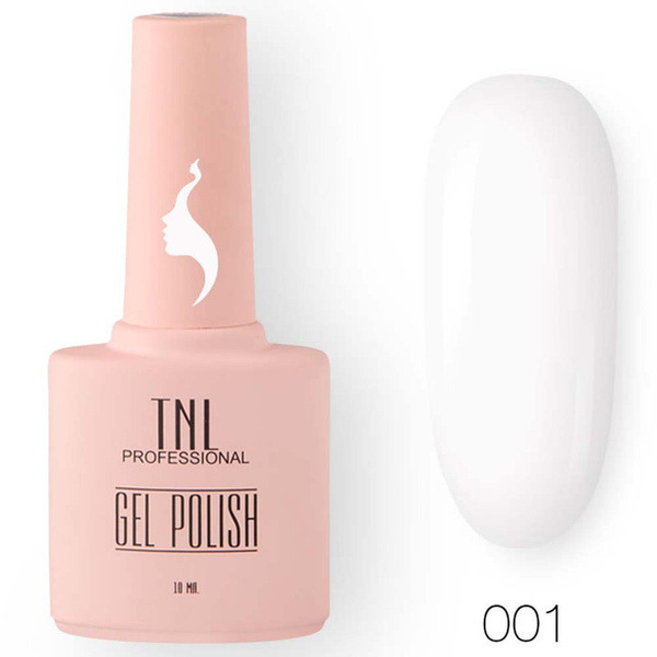 TNL Professional гель-лак для ногтей 8 Чувств №001 - белоснежный (10 мл ...