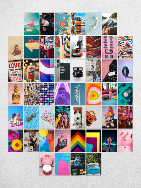 Плакат Ru-print Абстракция, Коллаж купить по выгодной цене в интернет ...