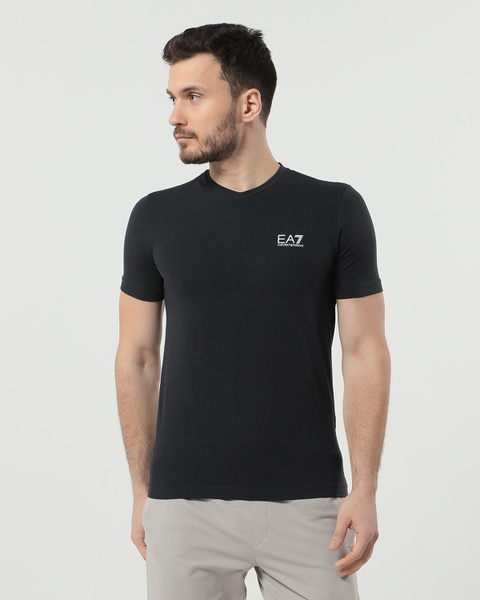 Футболка EA7, размер 48, 50, цвет темно-синий, 95% хлопок, 5% эластан - купить по выгодной цене ...