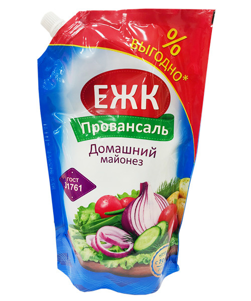 Майонез провансаль ЕЖК Домашний 700г - купить с доставкой по выгодным ...