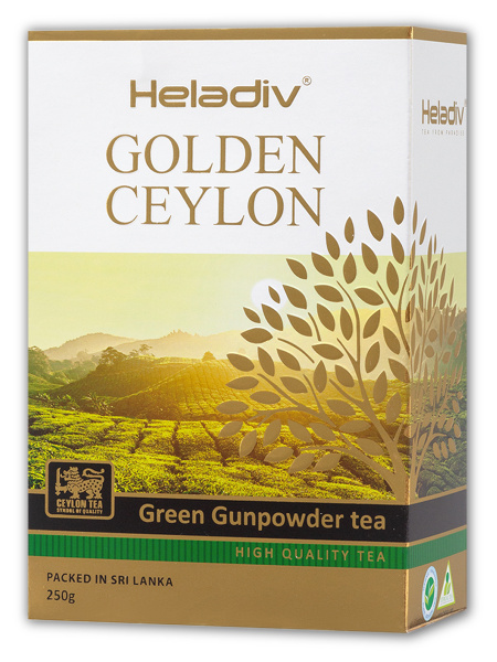 Heladiv Golden Ceylon Green Gunpowder зеленый листовой чай, 250 г ...