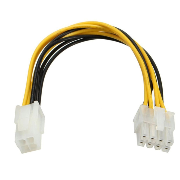 Переходник питания процессора CPU ATX 4pin на EPS 8pin - купить с ...