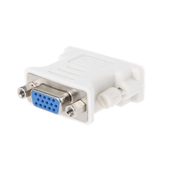 Разъем DVI-D для подключения к разъему VGA Адаптер Конвертер DVI Белый ...