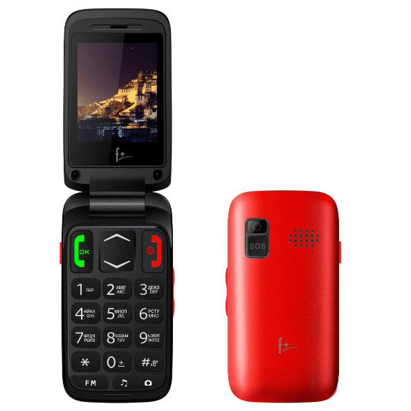 Мобильный телефон F+ F+EzzyTrendy1, красный - купить по выгодной цене в интернет-магазине OZON ...