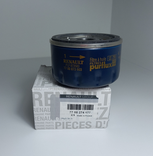 Renault Фильтр масляный арт. 7700274177 купить на OZON по низкой цене ...