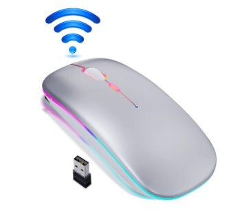 Мышь беспроводная N9 RGB Bluetooth Mouse, серебристый - купить по ...