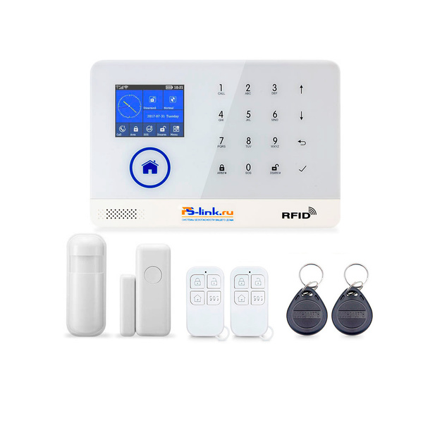 Беспроводная охранная (пожарная) WiFi GSM сигнализация PS-link WG103T ...