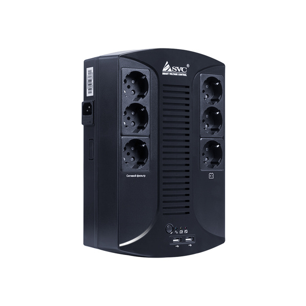 ИБП Линейно-интерактивный (Smart UPS) SVC U-650-L, 650 В·А купить по выгодной цене в интернет ...