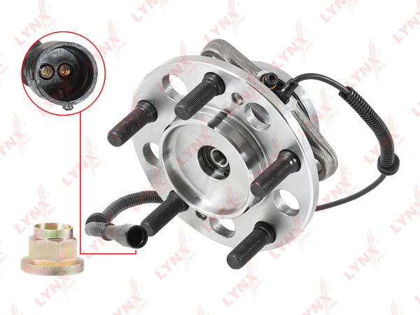 Ступица колеса перед прав лев LYNXauto WH-1161 - купить по доступным ценам в интернет-магазине ...