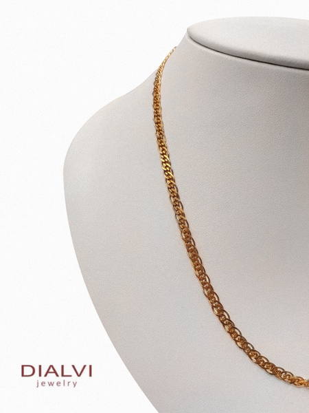 DIALVI JEWELRY Цепочка Серебро позолоченное 925 пробы, плетение Нонна ...