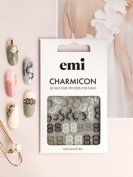 EMI Наклейки для дизайна ногтей Charmicon 3D Silicone Stickers №227 ...