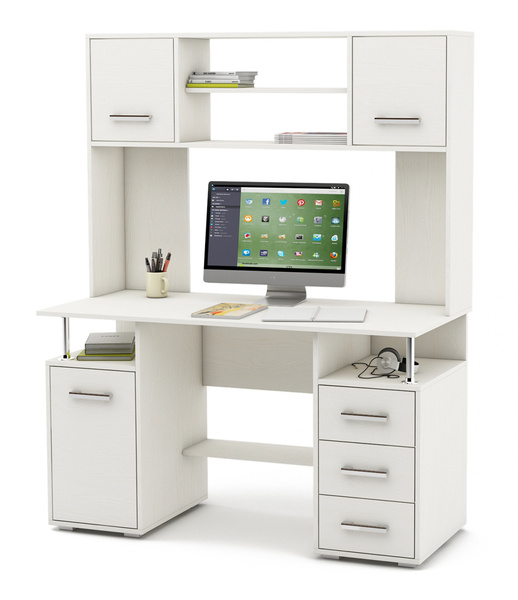 Письменный стол Компьютерный стол Амбер 18, 130х60х165 см - купить по ...