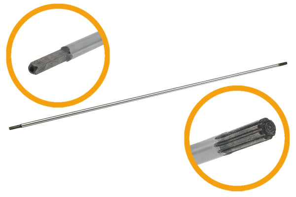 Вал приводной (703 мм) нижняя половина для бензокосы Champion T-233, T ...