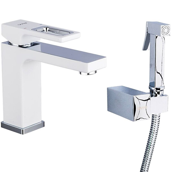 Смеситель для раковины в ванну с гигиеническим душем Gappo G1017-1 купить на OZON по низкой цене ...