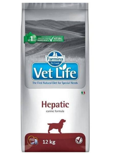 Сухой корм Farmina для собак VET LIFE NATURAL DIET DOG HEPHATIC 12 KG ...