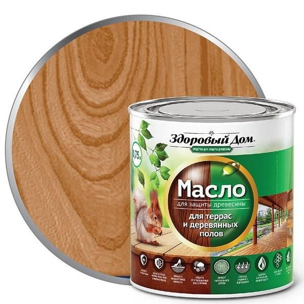 Характеристики Здоровый дом Масло для дерева 0.75 л., Тик подробное ...