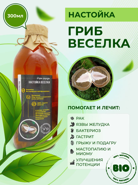 Гриб Веселка Настойка 300 мл, LYMON - купить с доставкой по выгодным ...