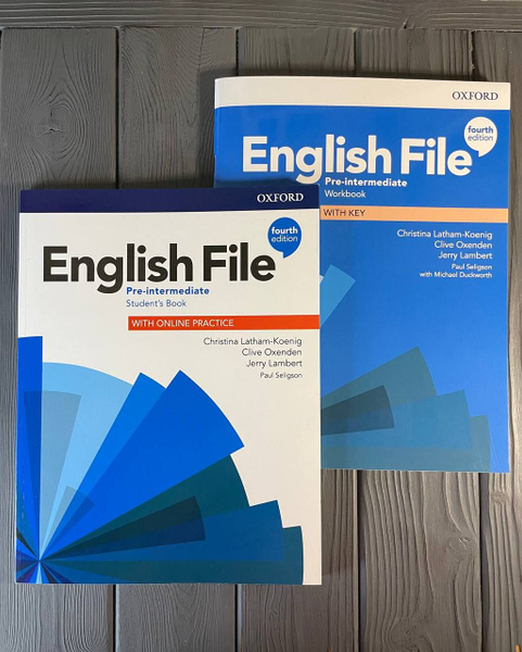 English File Pre-intermediate.(Fourth Edition) Student's Book+Work Book/Christina Latham-Koenig ...