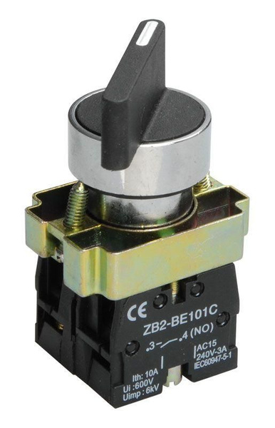 Переключатель LAY5-BJ25 на 2 полож. черн. I-O дл. ручка IEK BSW70-BJ-2 ...