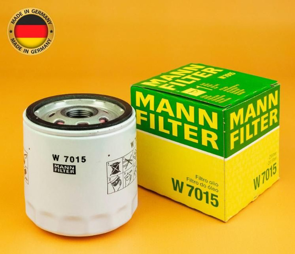 Фильтр масляный MANN FILTER W7015 - купить по выгодным ценам в интернет-магазине OZON (468601409)