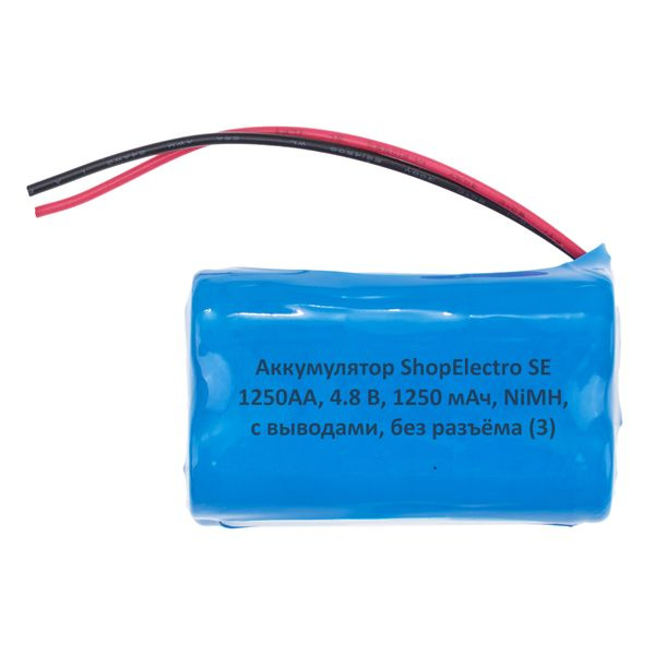 Аккумуляторная сборка №4 SE1250АА 4.8V 1250 mAh NiMH с выводами, без ...