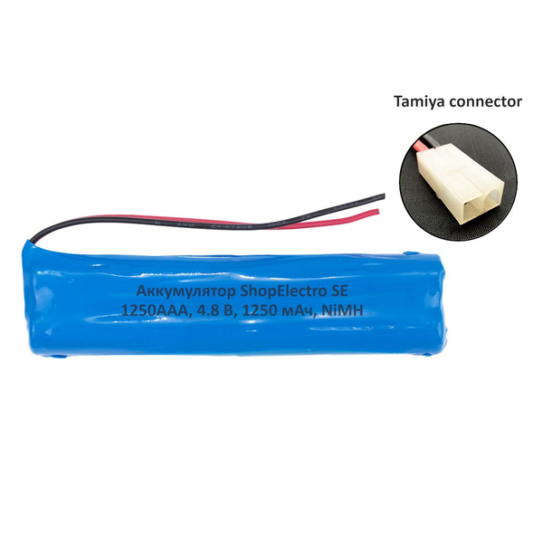 Аккумулятор ShopElectro SE1250ААА 4.8 V 1250 mAh NiMH, разъём Tamiya ...