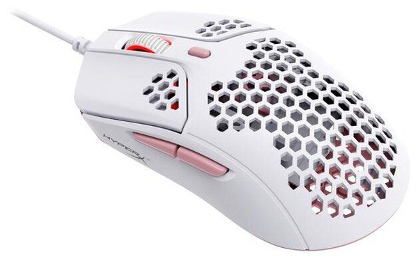 Мышь проводная HyperX Pulsefire Haste White-Pink 4P5E4AA, розовый ...