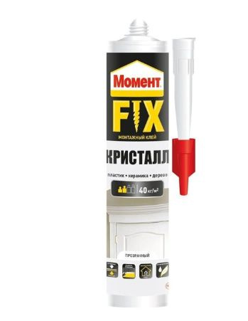 Клей монтажный универсальный акриловый Момент FIX Кристалл 265 г ...