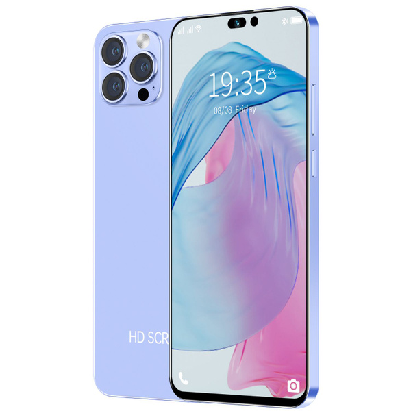 Смартфон i14 pro max мобильный телефон 1 ТБ 16 ГБ Фиолетовый 2 SIM ...