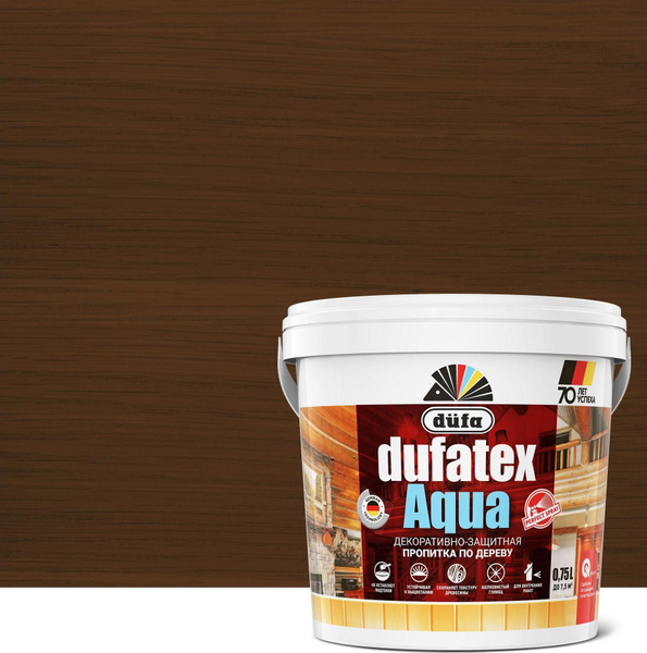 Пропитка для дерева водная цвета палисандр Dufatex aqua 0.75 л - купить ...
