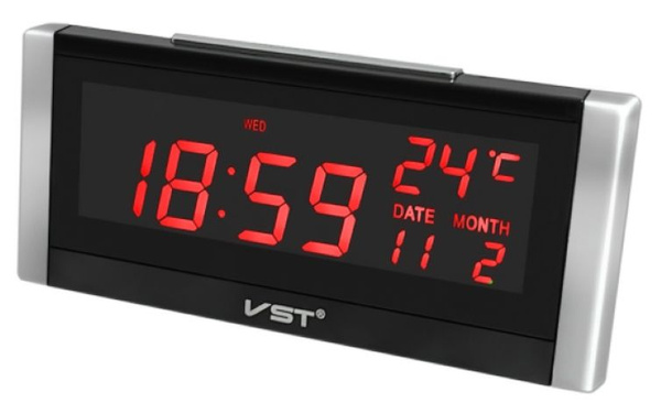 Часы электронные настольные VST-731W, с красной подсветкой купить по ...