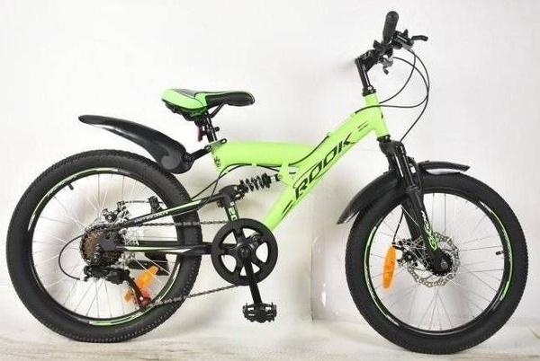 Велосипед 20" Rook TS200D, зеленый - купить с доставкой по выгодным ...