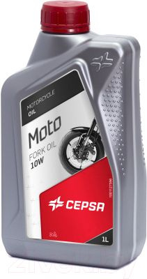 Синтетическое Вилочное масло для мотоцикла CEPSA MOTO FORK OIL 10W 1л ...